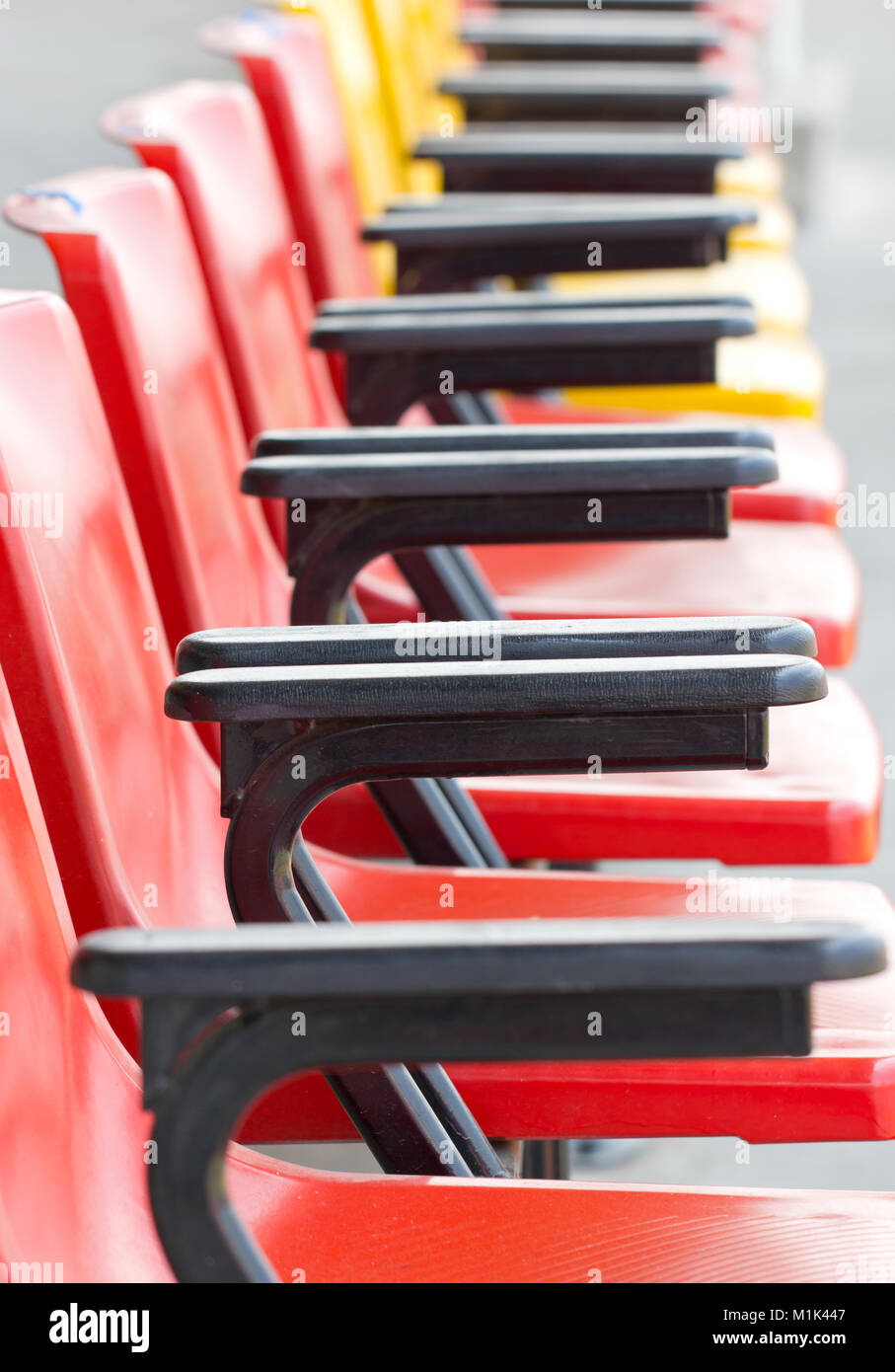 Sports arena bench seating hi-res stock photography and images - Alamy