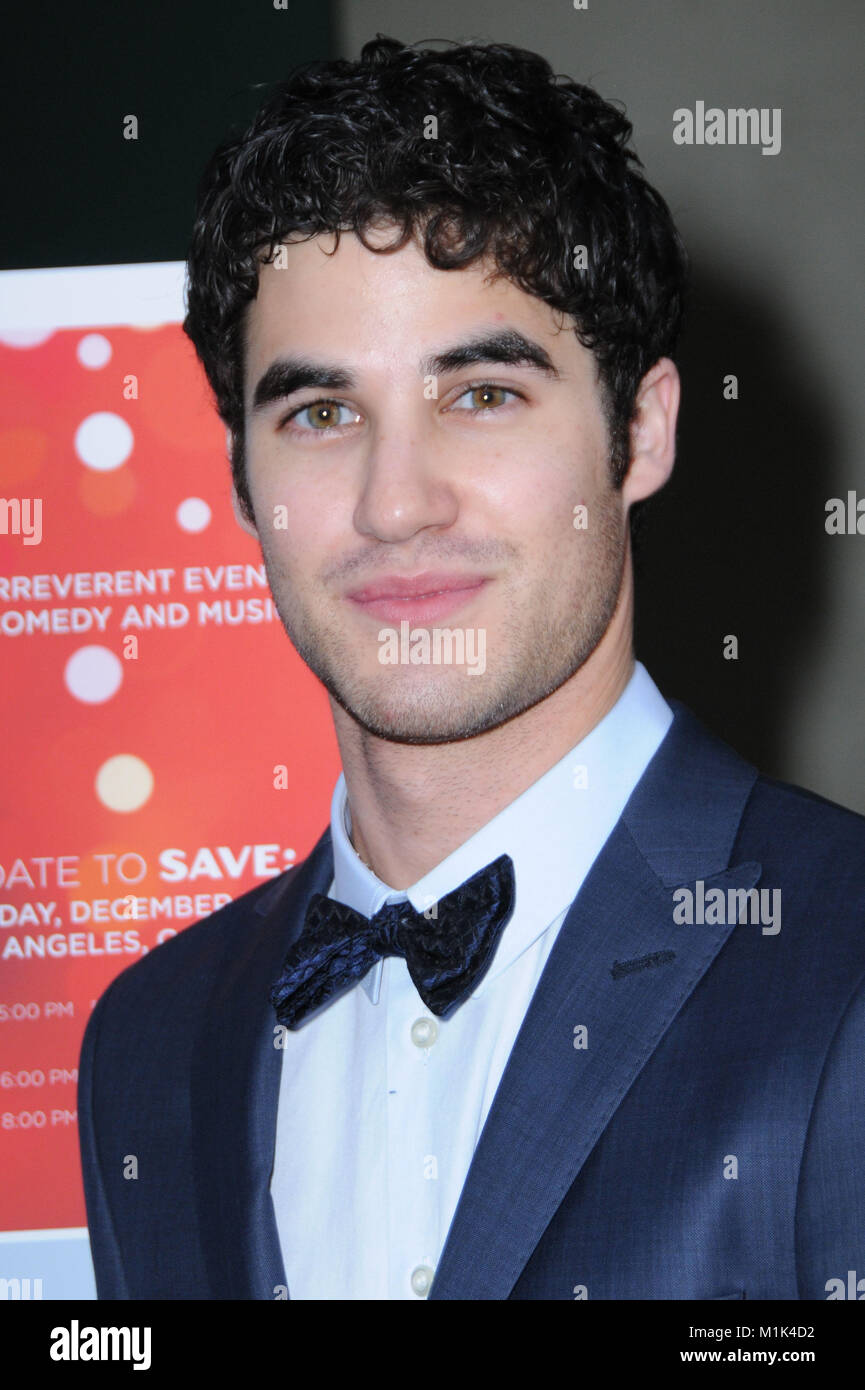 HOLLYWOOD, CA - DECEMBER 5: Actor Darren Criss attends The Trevor Live ...
