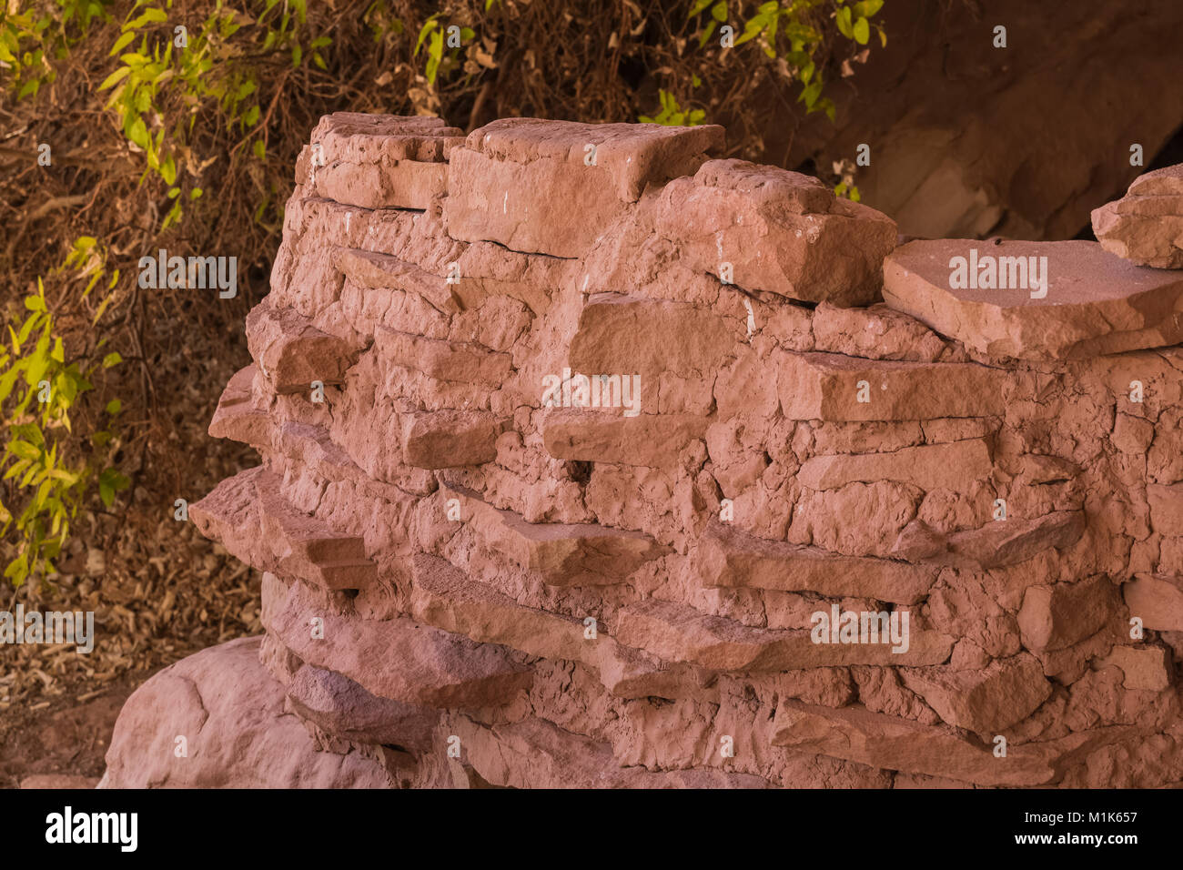 Stone masonry granary once used by Ancestral Puebloan people within ...