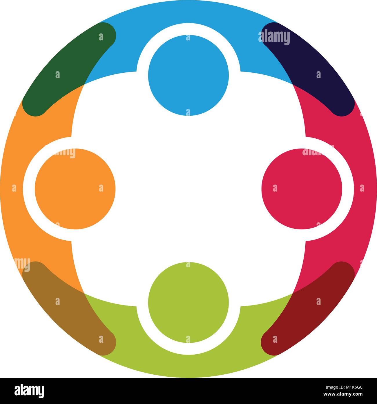 People United in Arms. Vector Illustration Stock Vector Image & Art - Alamy