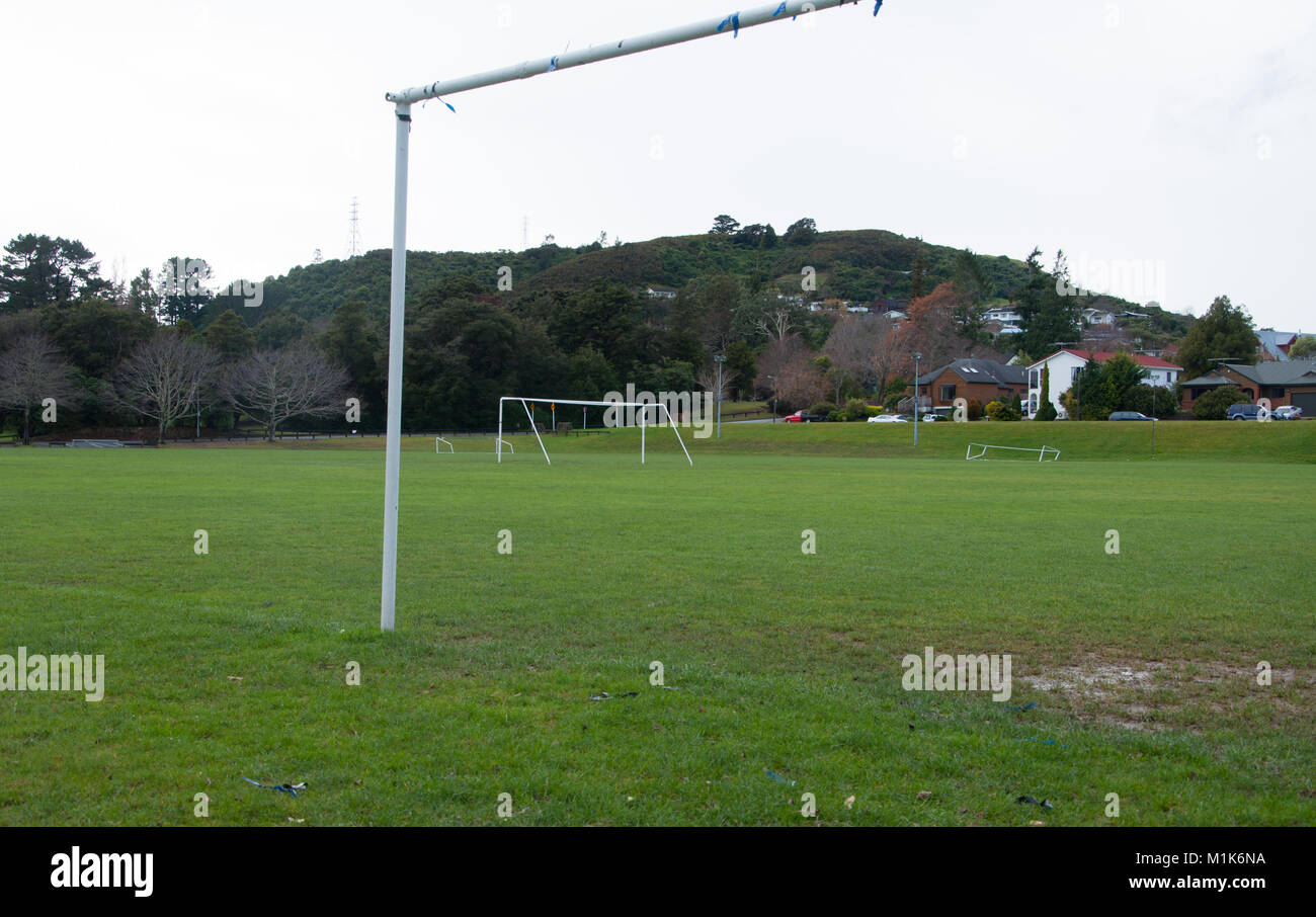 Soccer Goal Posts Stock Photo - Alamy
