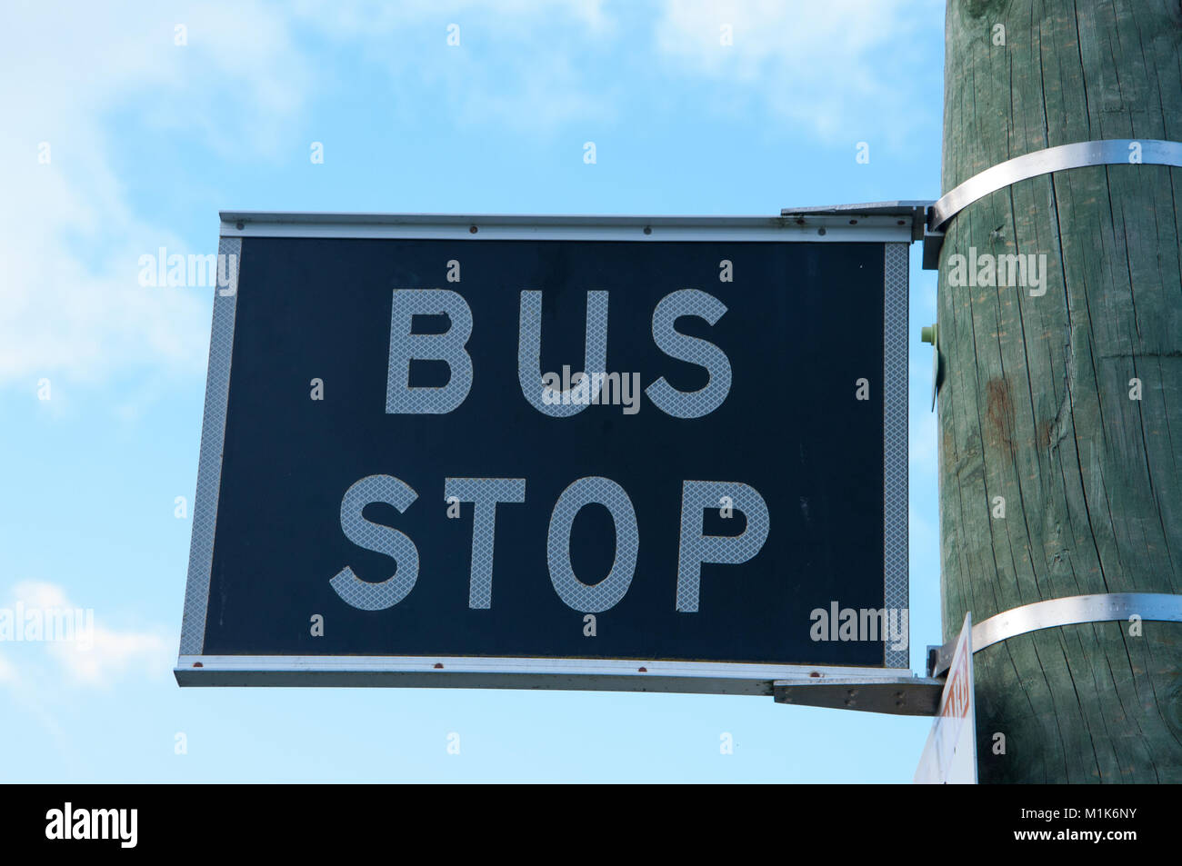 Bus Stop Sign Stock Photo - Alamy
