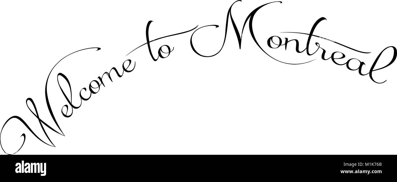 Welcome montreal sign Stock Vector Images - Alamy