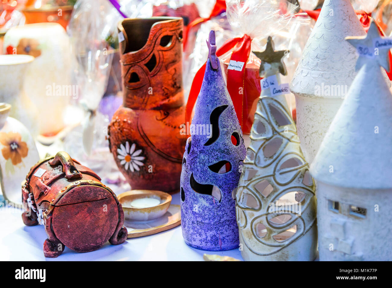 Sibiu, Romania - Winter decoration Christmas Market, largest in Romania ...