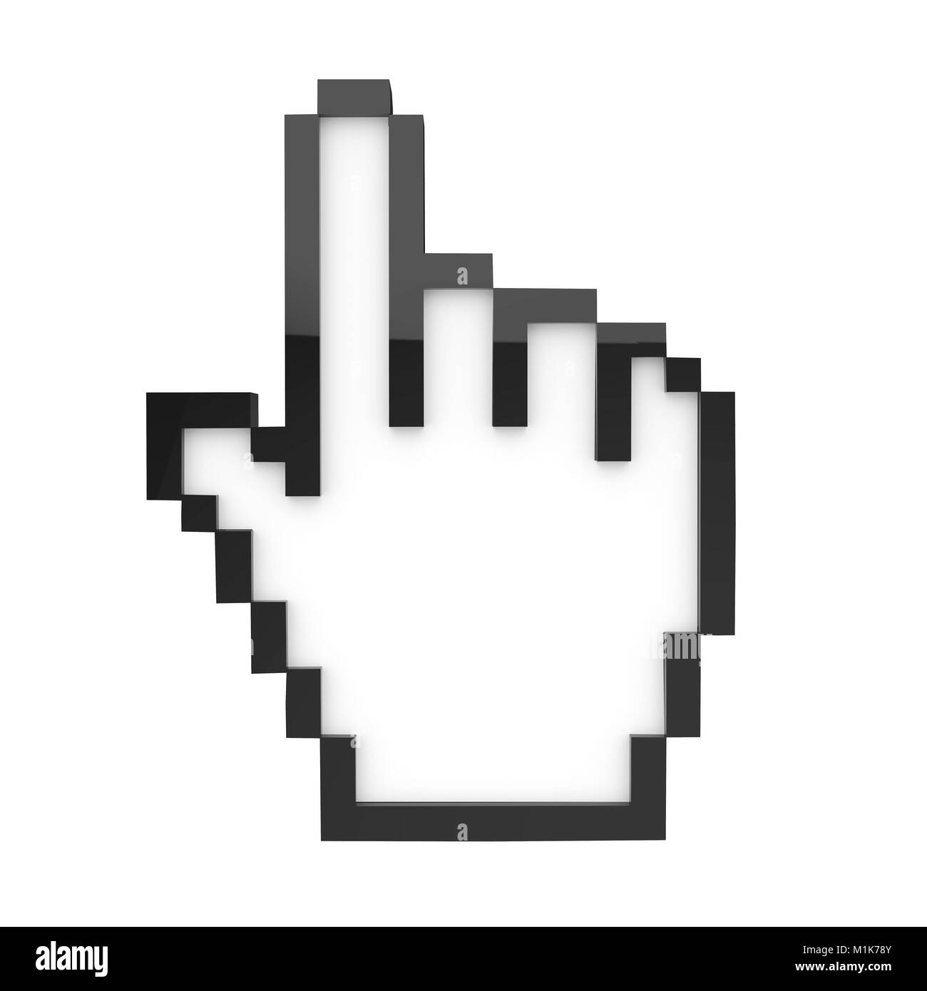 Mouse cursor screen finger Cut Out Stock Images & Pictures - Alamy