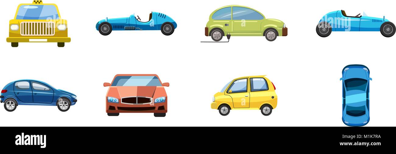 Car icon set, cartoon style Stock Vector Image & Art - Alamy