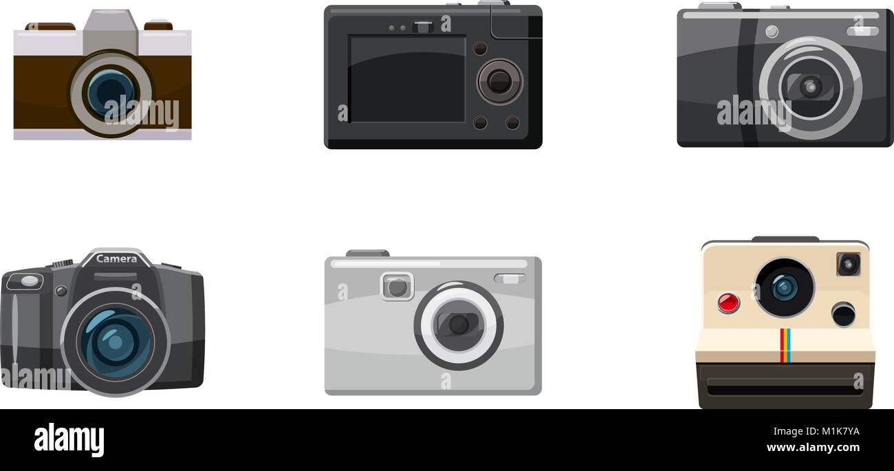 Camera icon set, cartoon style Stock Vector Image & Art - Alamy