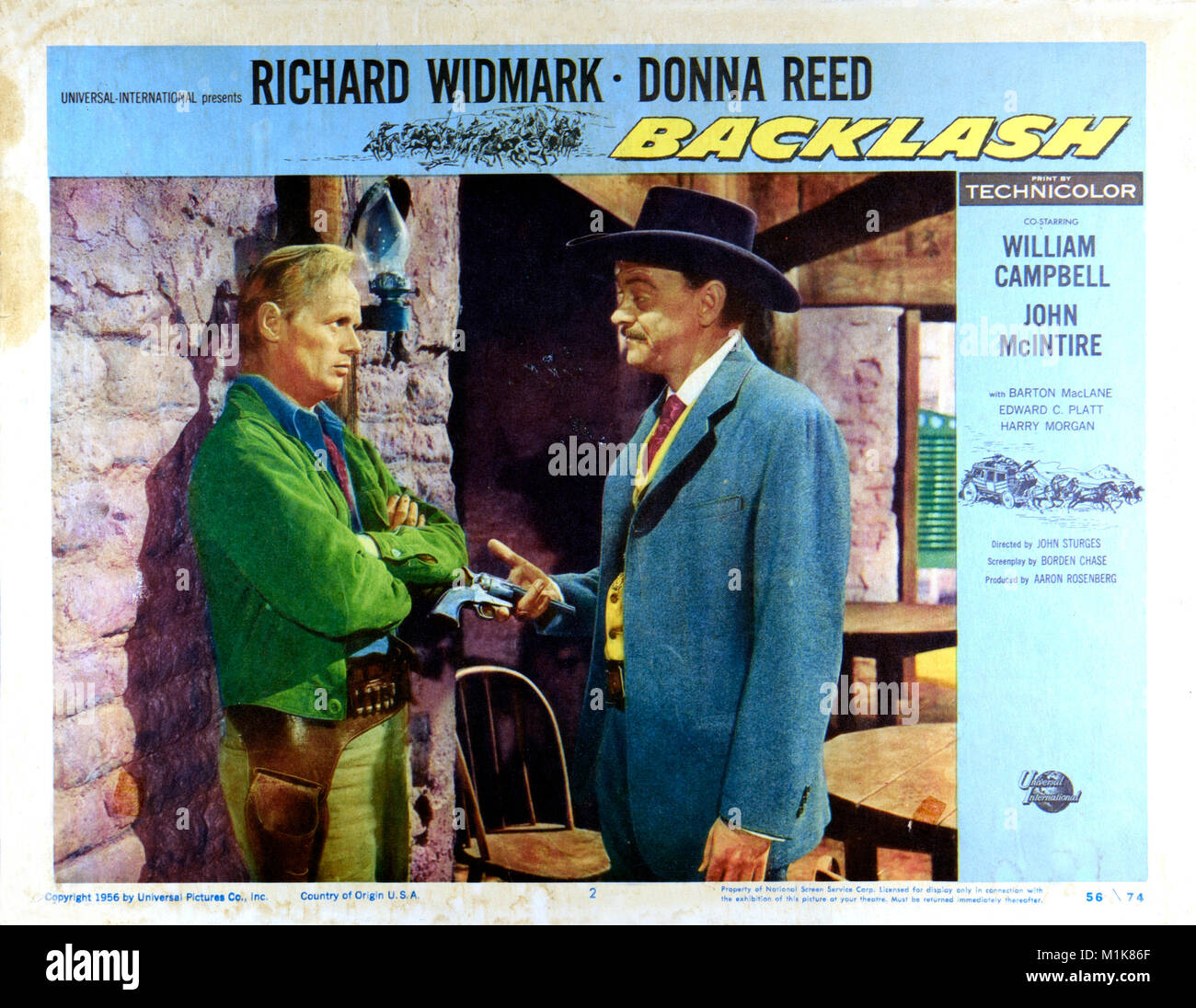 Backlash 1956 Richard Widmark Stock Photos & Backlash 1956 Richard ...