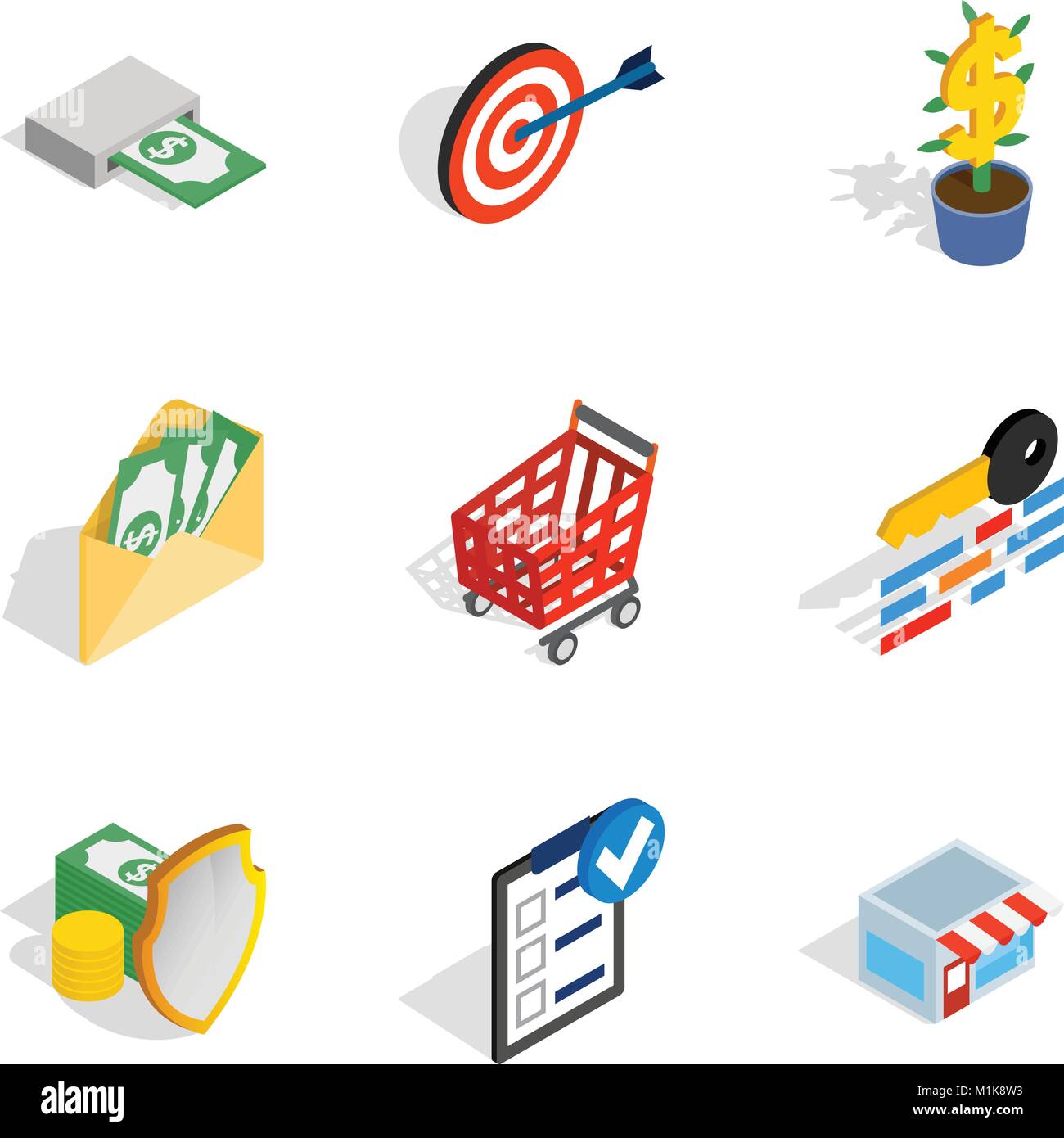 Info field icons set, isometric style Stock Vector Image & Art - Alamy