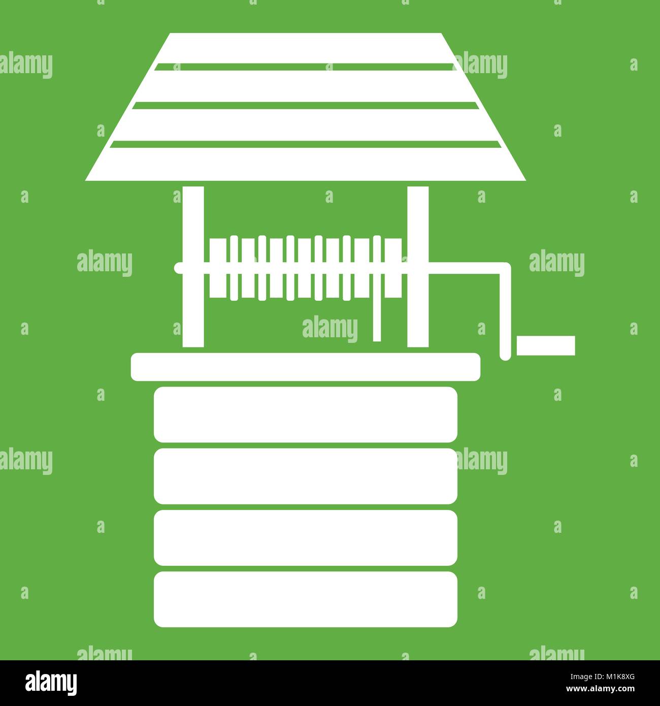 Water well icon green Stock Vector Image & Art - Alamy