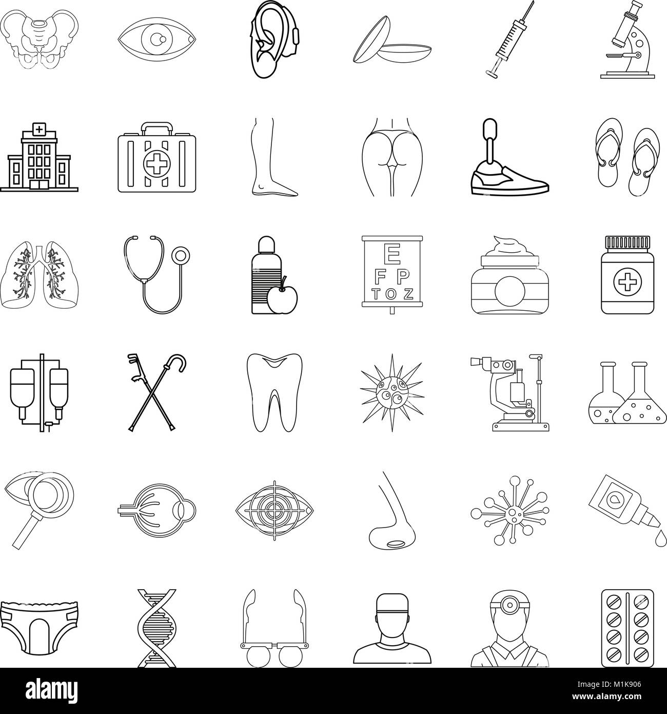 Prosperity icons set, outline style Stock Vector Image & Art - Alamy