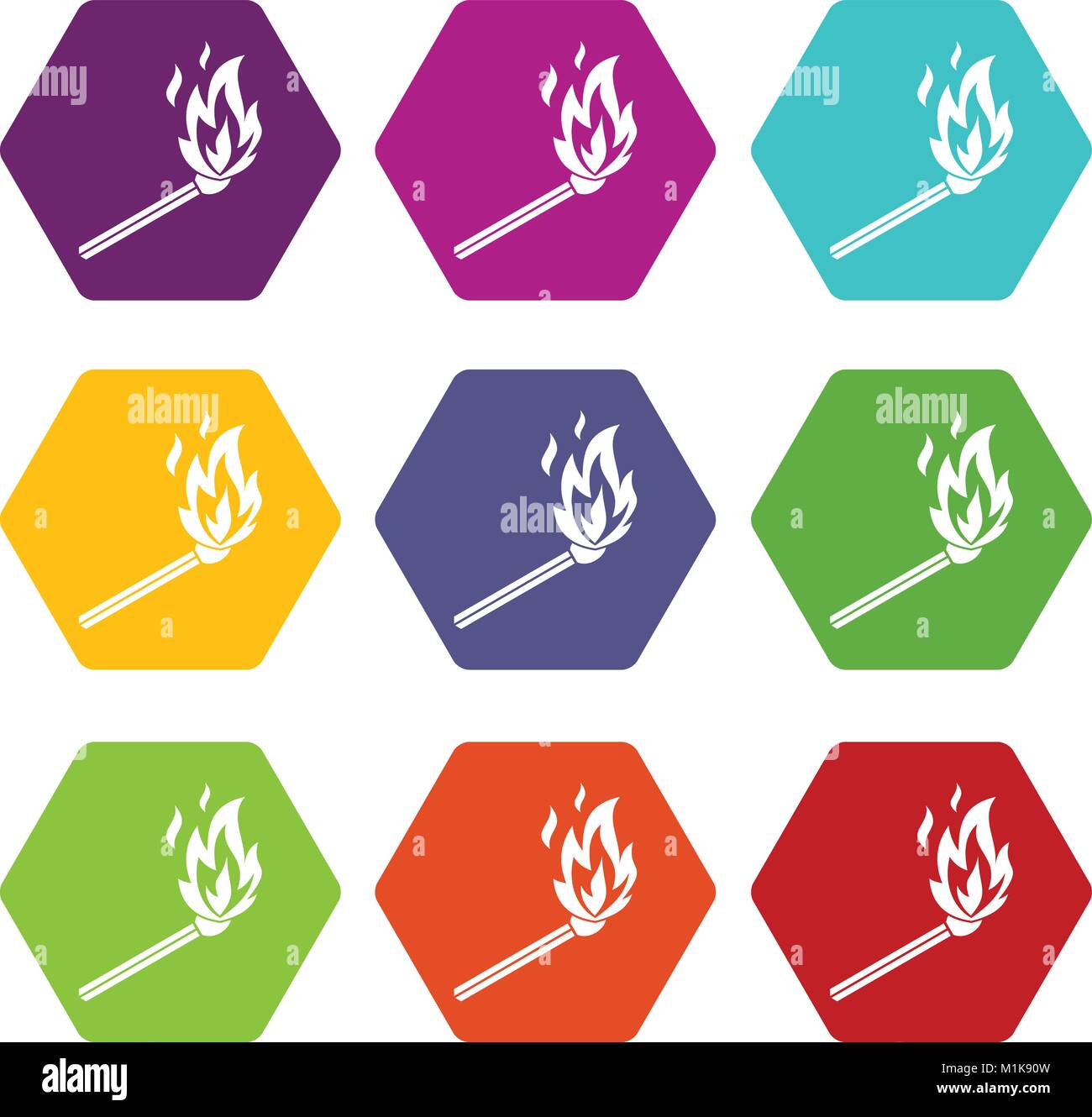 Matchstick combustion Stock Vector Images - Alamy