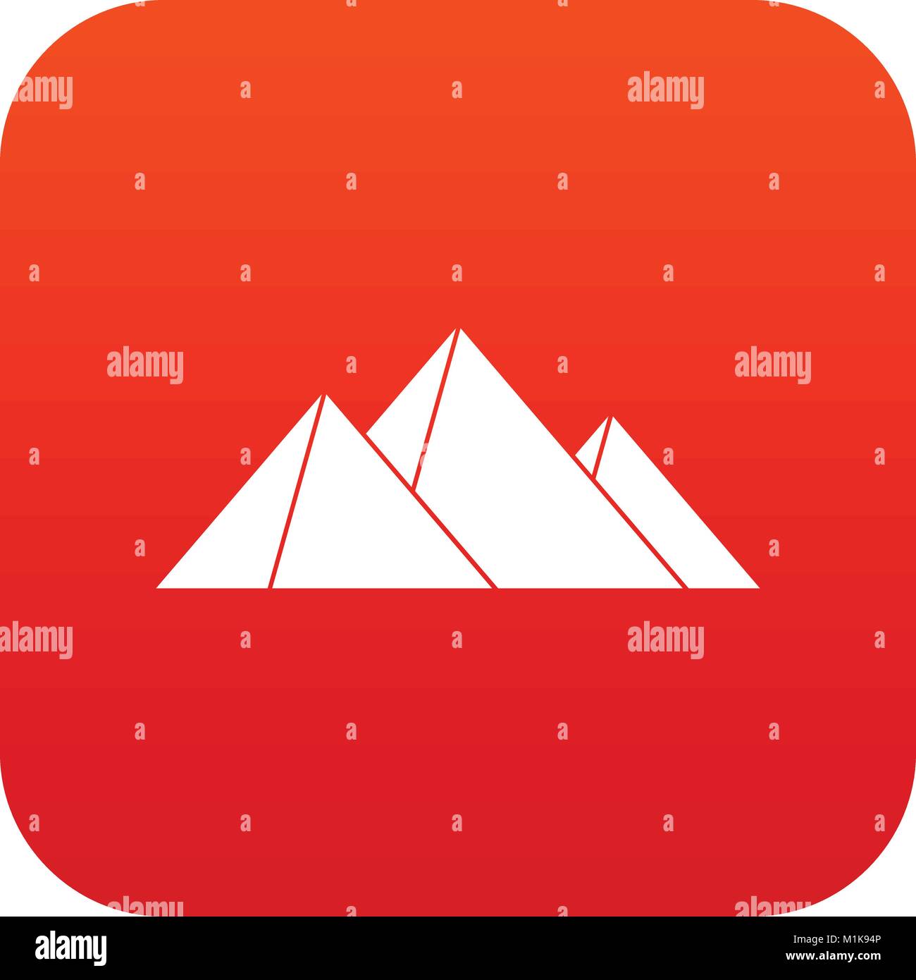 Pyramids icon digital red Stock Vector Image & Art - Alamy