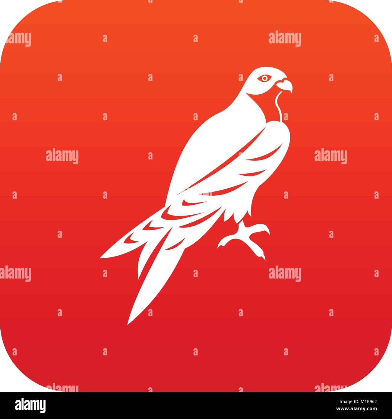 Falcon icon digital red Stock Vector Image & Art - Alamy