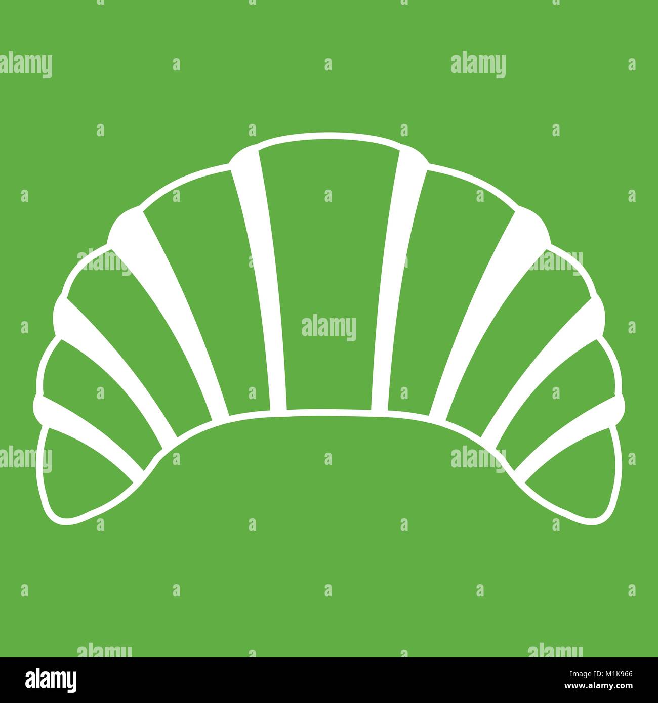 Croissant icon green Stock Vector Image & Art - Alamy