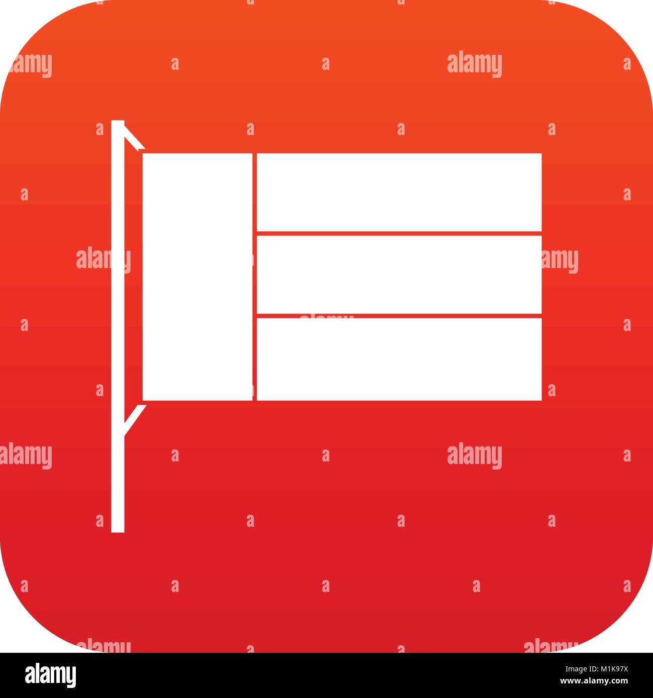 Flag icon digital red Stock Vector Image & Art - Alamy
