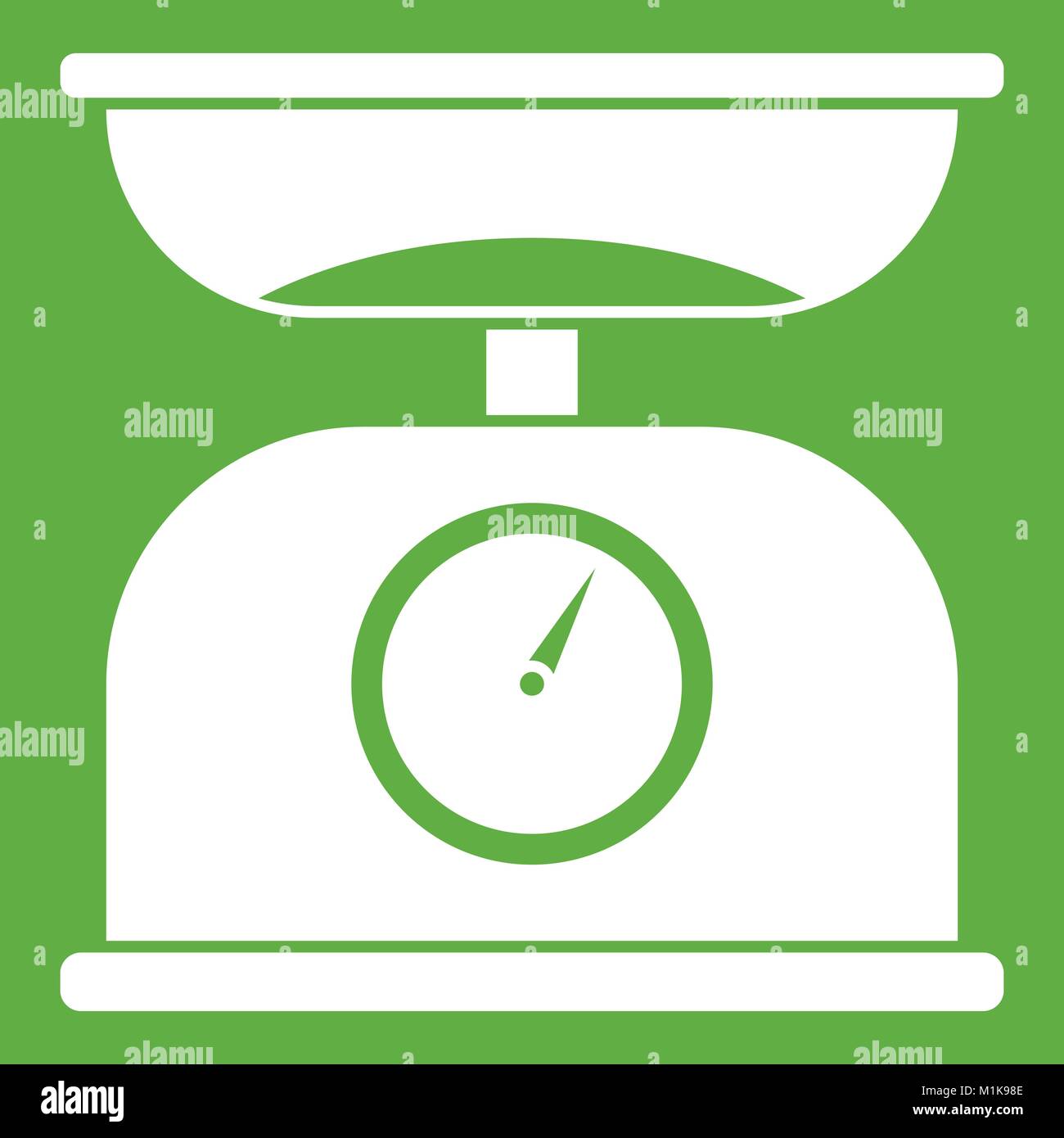 Kitchen scales icon green Stock Vector Image & Art - Alamy
