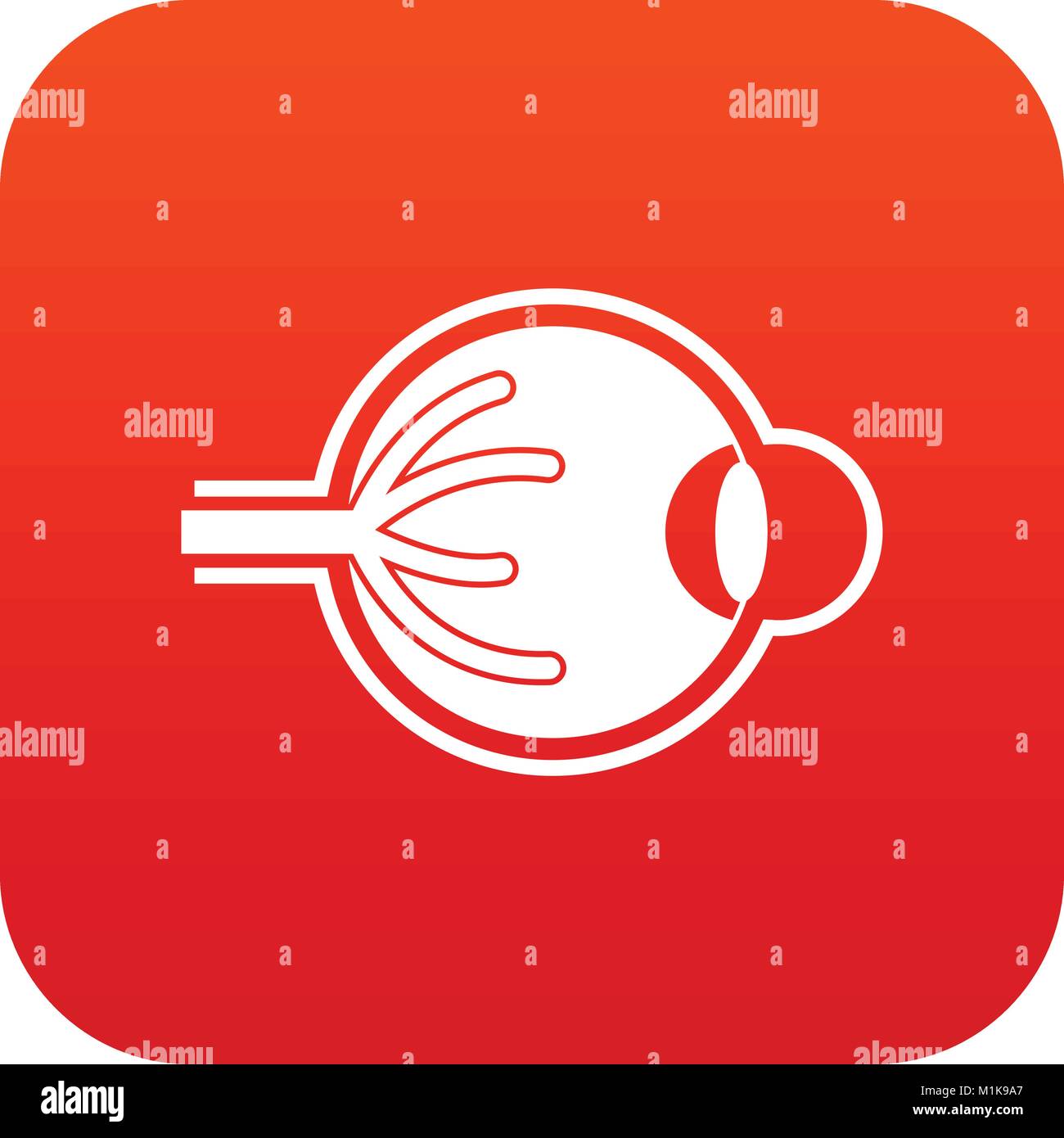 Human eyeball icon digital red Stock Vector Image & Art - Alamy