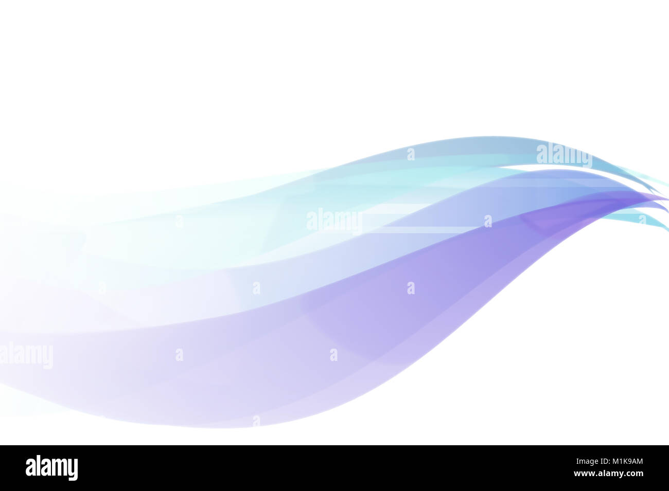 blue wave abstract on white background Stock Photo - Alamy