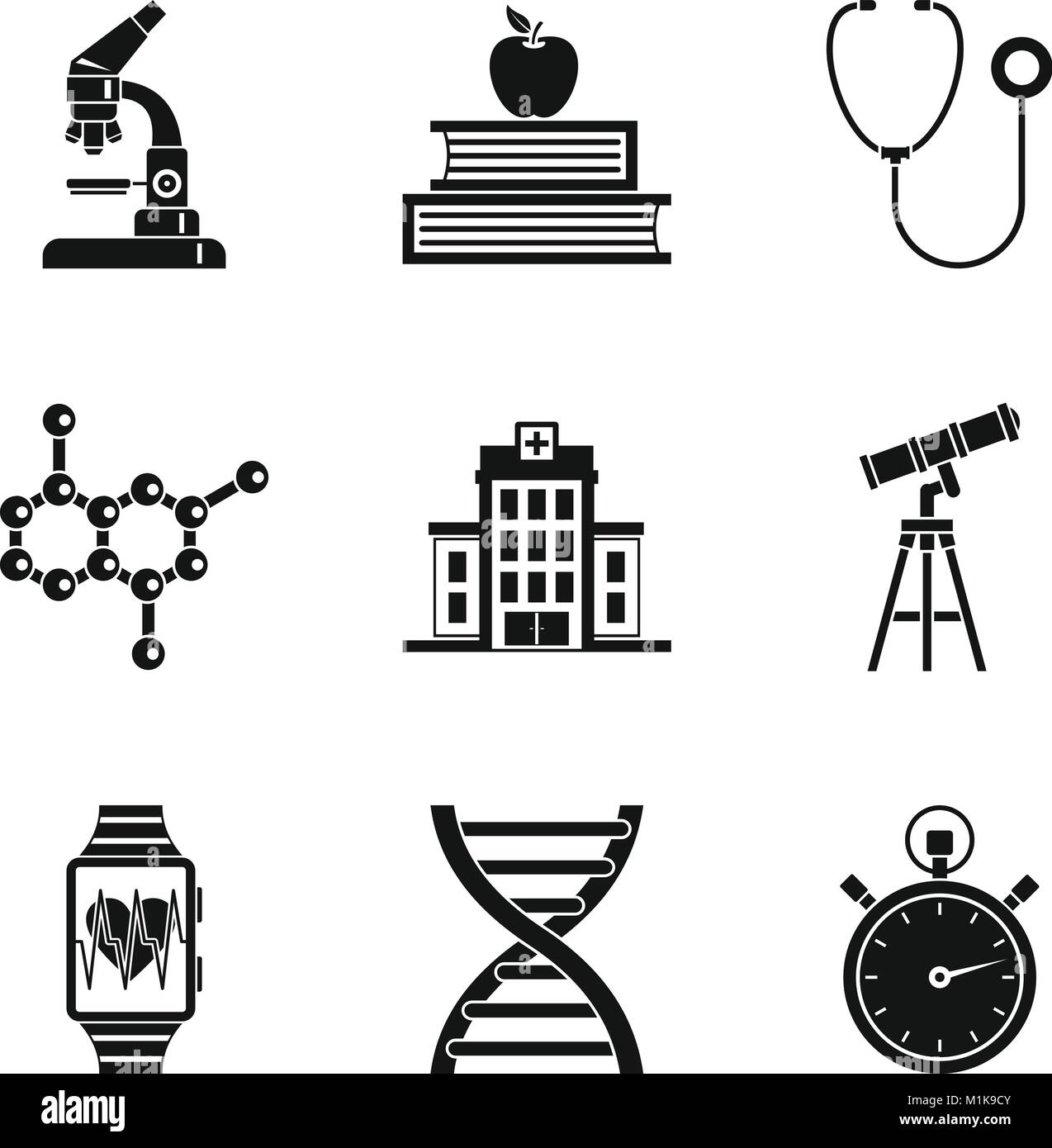 Lab icons set, simple style Stock Vector Image & Art - Alamy