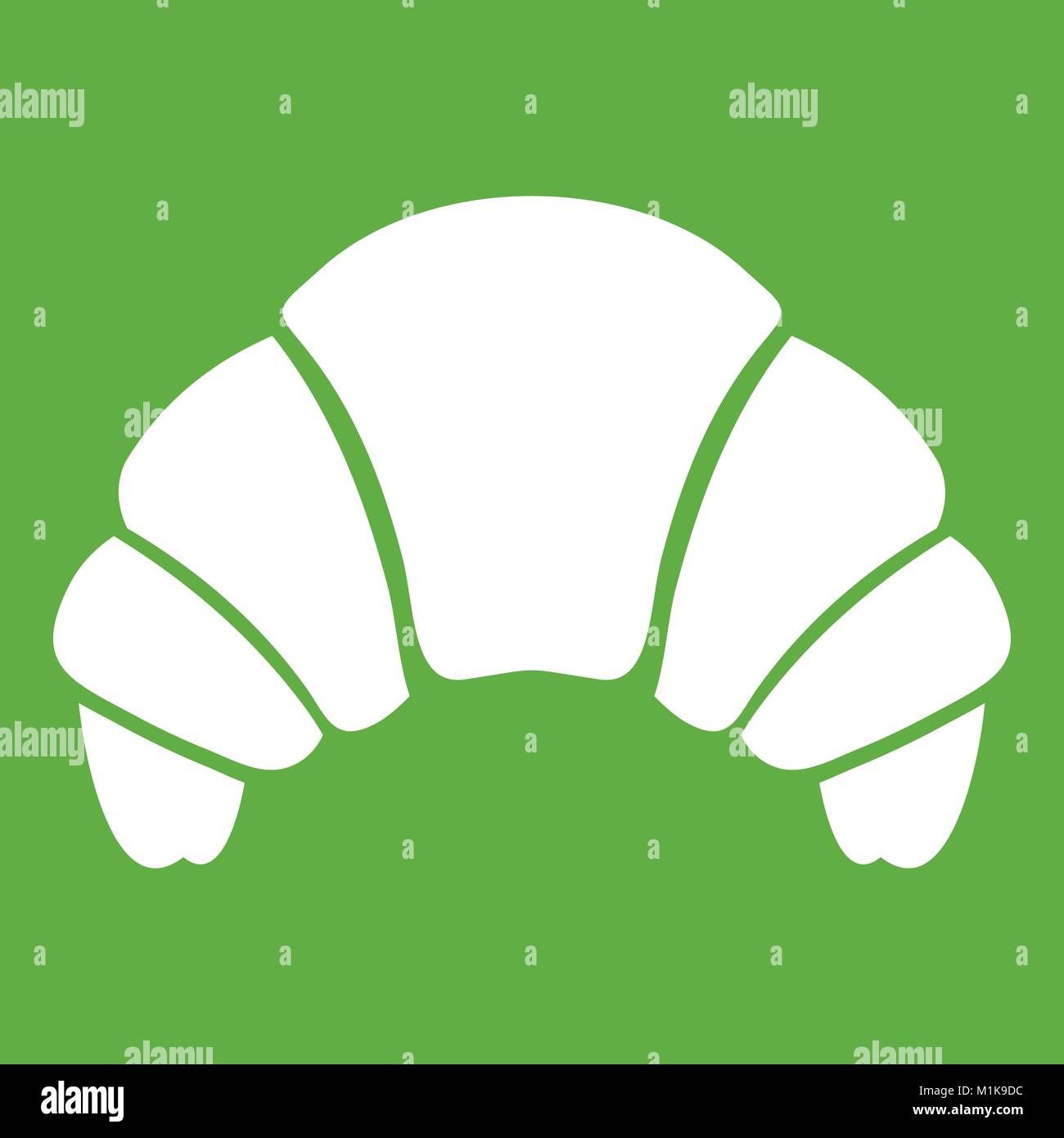 Croissant icon green Stock Vector Image & Art - Alamy