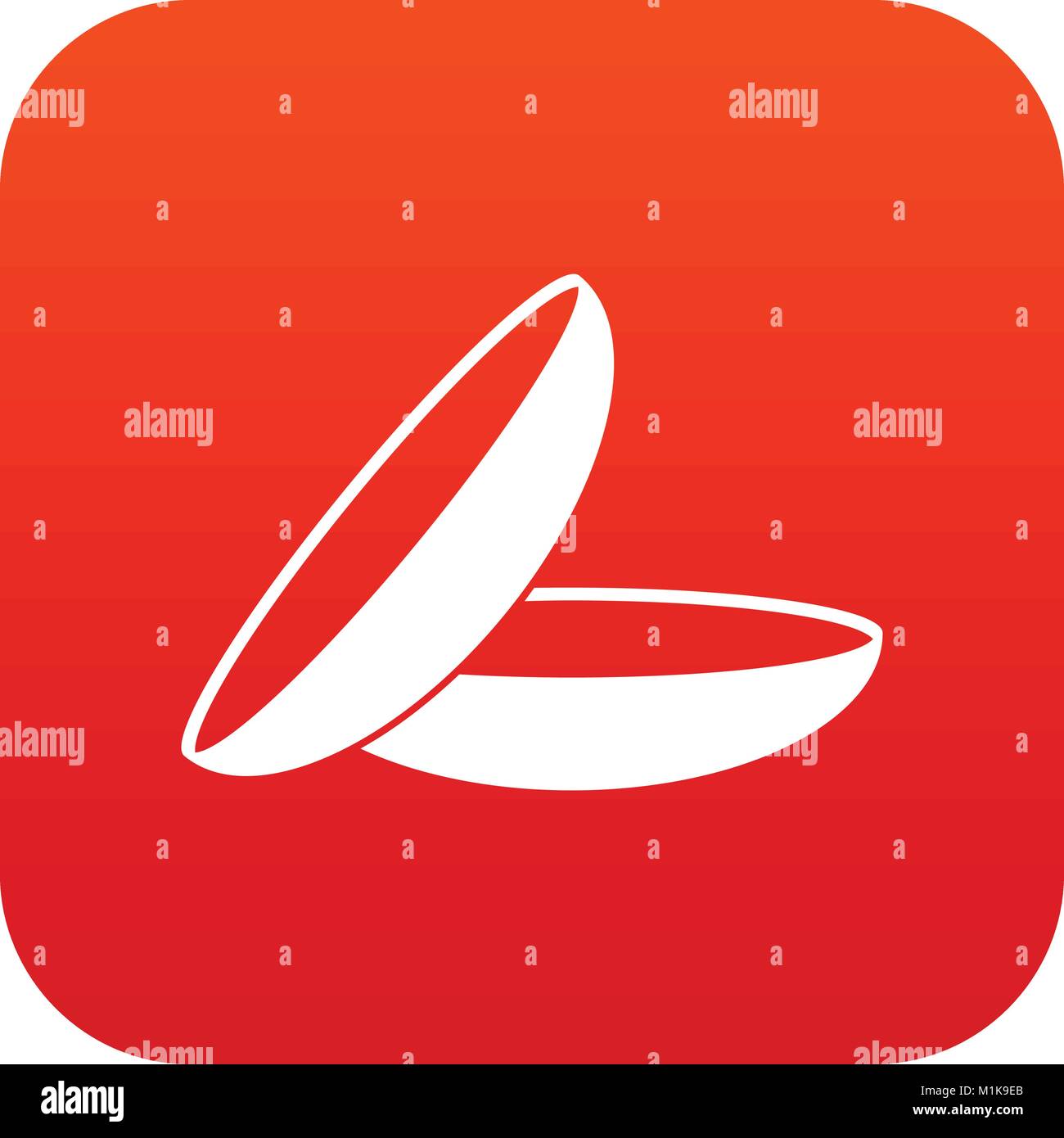 Contact lenses icon digital red Stock Vector Image & Art - Alamy