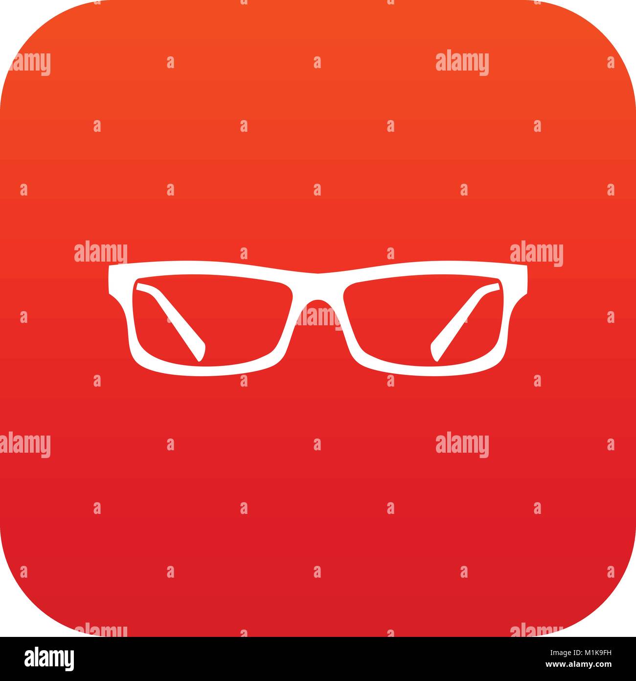 Eye glasses icon digital red Stock Vector Image & Art - Alamy