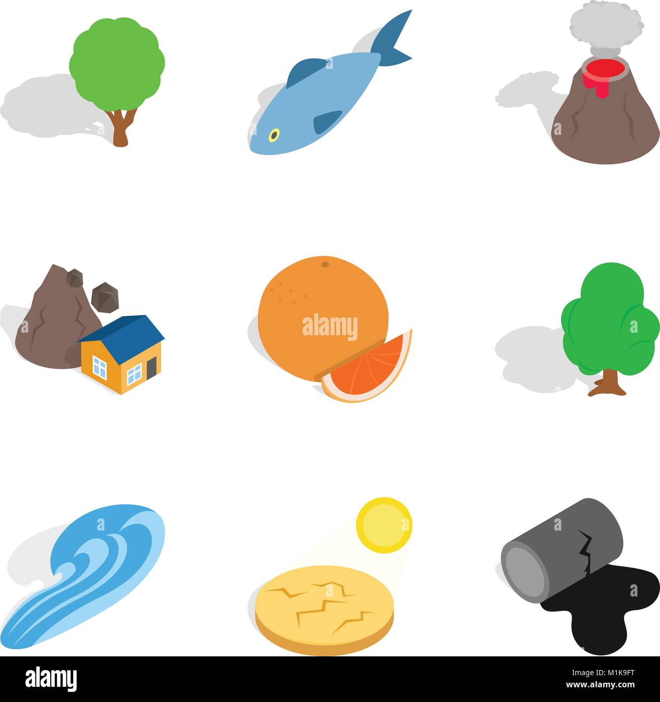 Aerial view natural land Stock Vector Images - Alamy