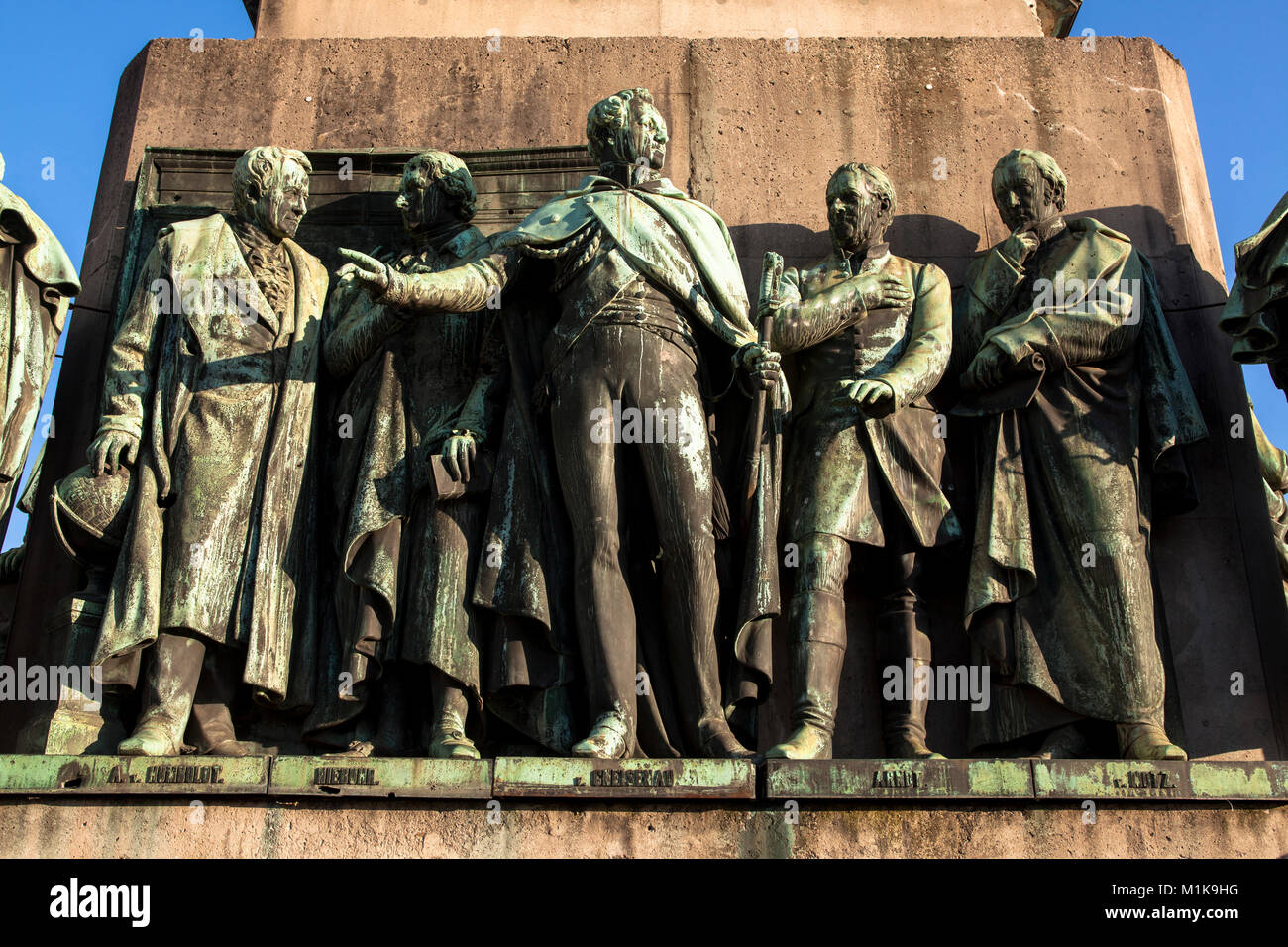 Germany, Cologne, equestrian statue Emperor Friedrich Wilhem III, King ...