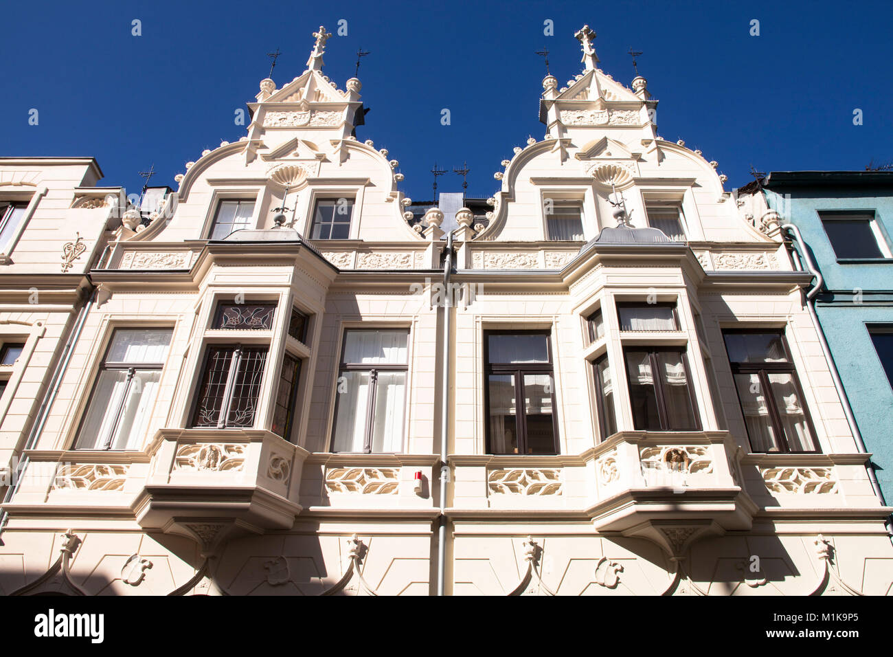 Germany, Cologne, houses at the Simrock street in the district ...