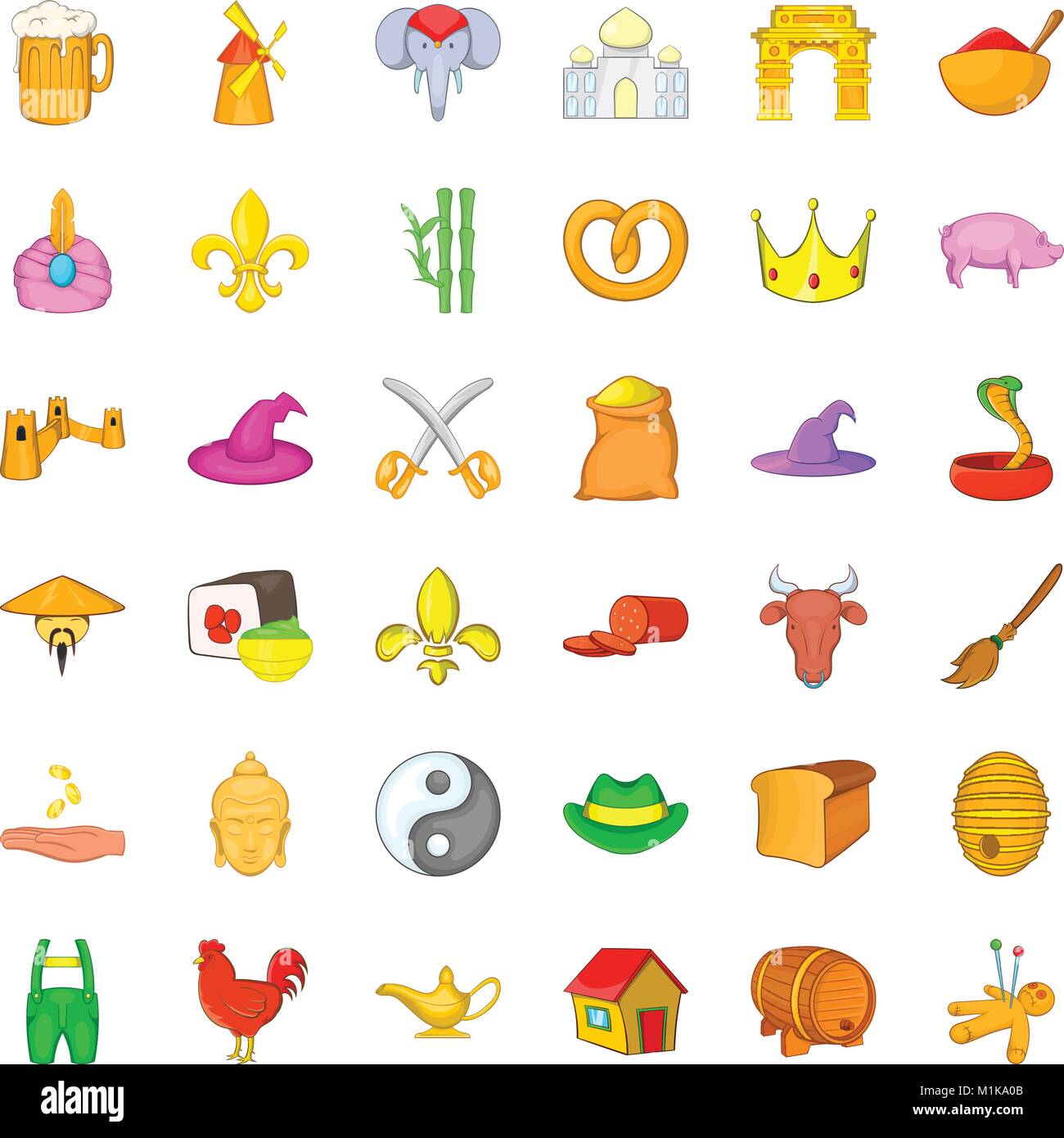 Ancient icons set, cartoon style Stock Vector Image & Art - Alamy