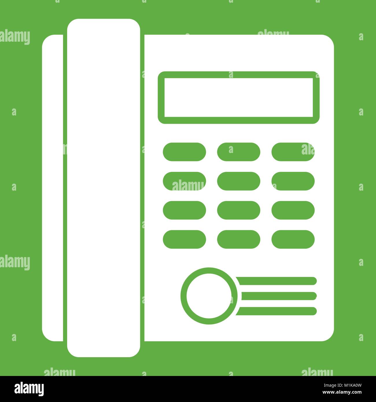 Office business keypad phone icon green Stock Vector Image & Art - Alamy