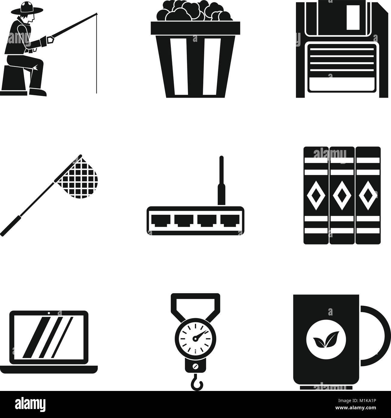 Leisure activity icons set, simple style Stock Vector Image & Art - Alamy