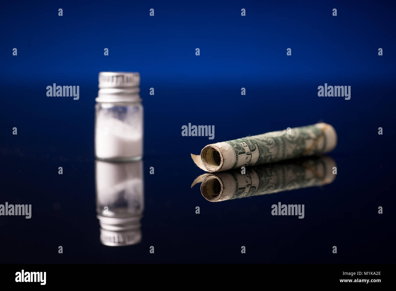 cocaine or other illegal drugs that are sniffed by means of a tube ...