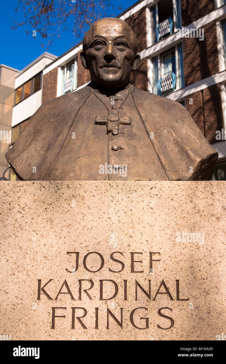 Germany, Cologne, monument for Josef Kardinal Frings, Archbishop of ...
