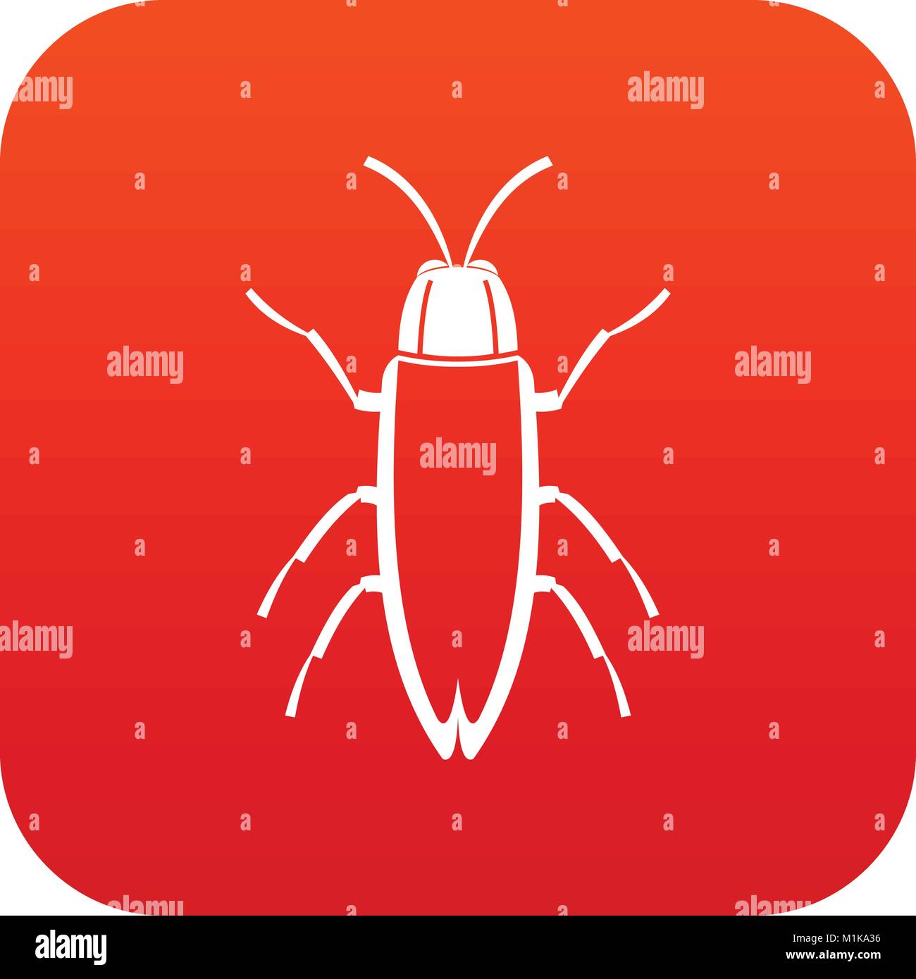 Cockroach icon digital red Stock Vector Image & Art - Alamy