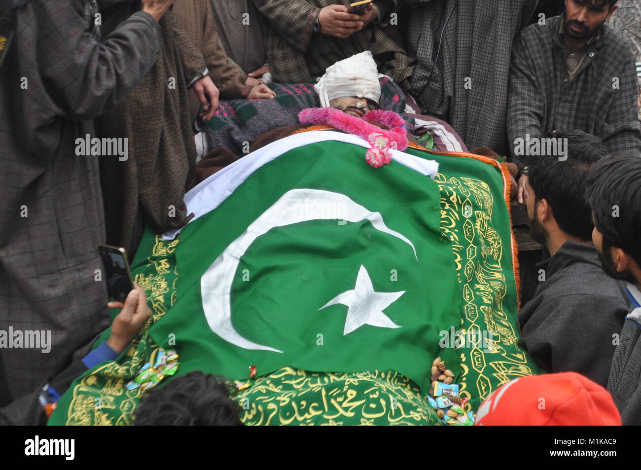 Thousands mourn as the funeral of civilian Rayees Ganie, 19, is ...