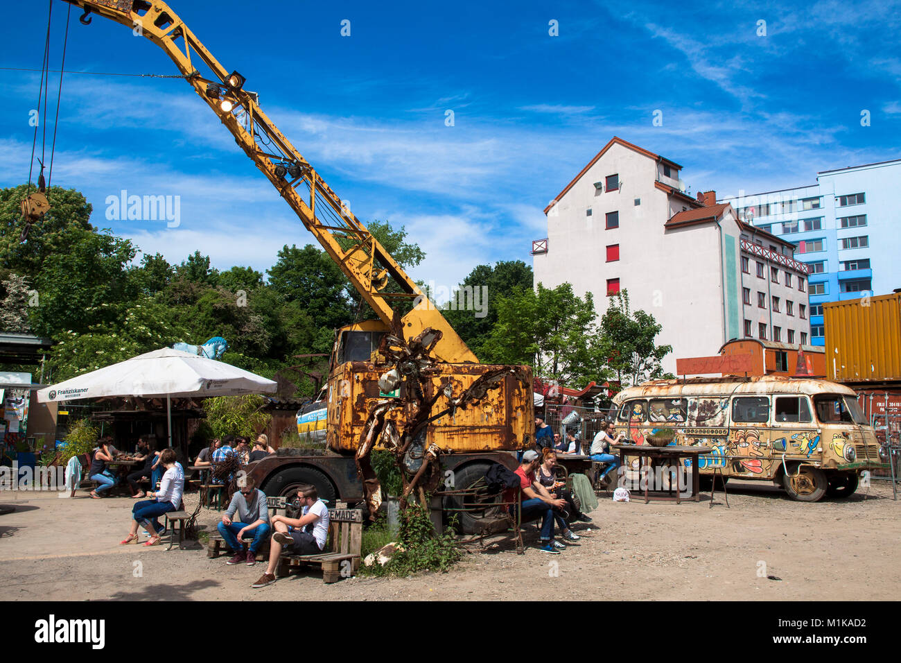 Germany, Cologne, Open-air studio, workshop, venue and cultural center ...