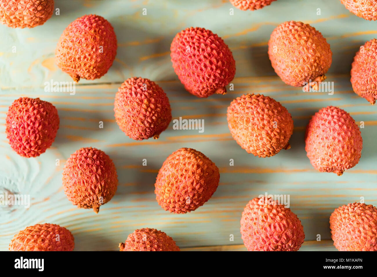 Top view lychee fruit hi-res stock photography and images - Alamy