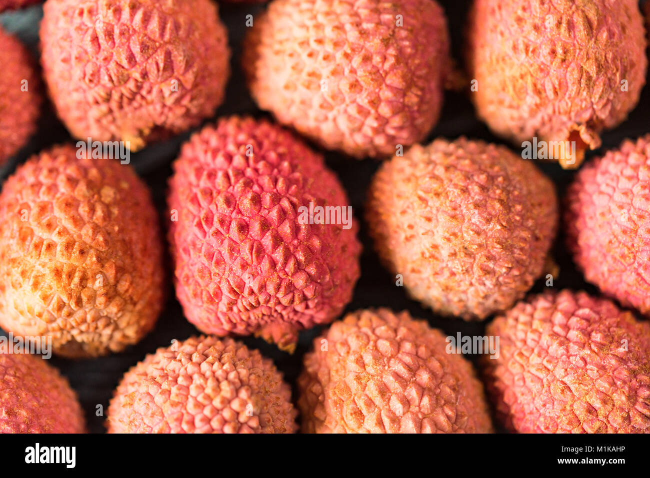 Fresh lychee background Stock Photo - Alamy