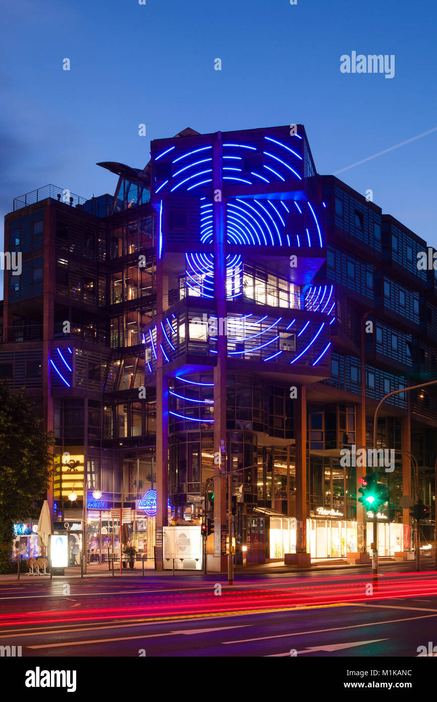 Germany, Cologne, the WDR Arcade at the street Nord-Sued-Fahrt in the ...