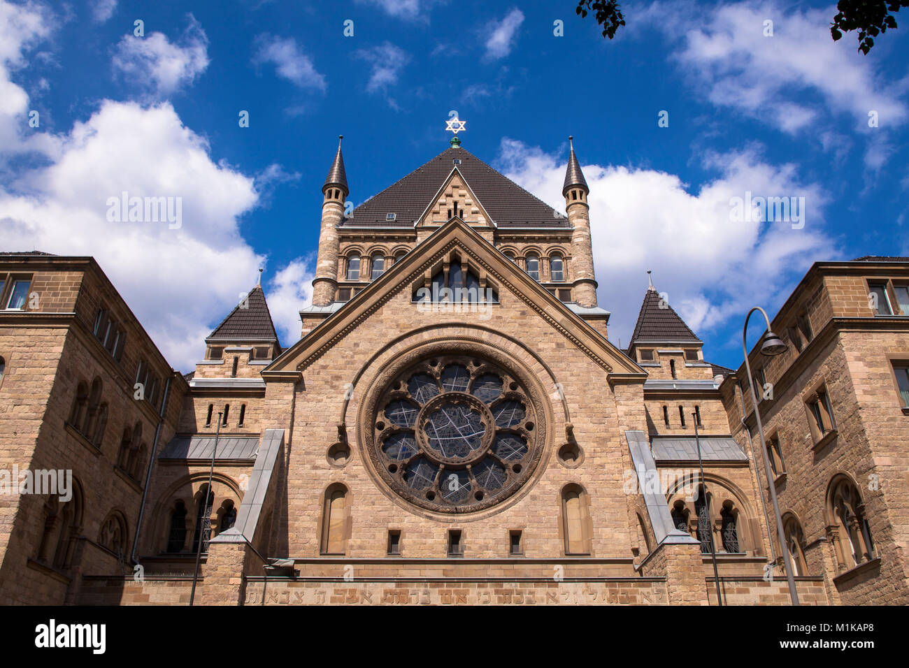Germany, Cologne, the Jewish synagogue at the Roon street. Deutschland ...