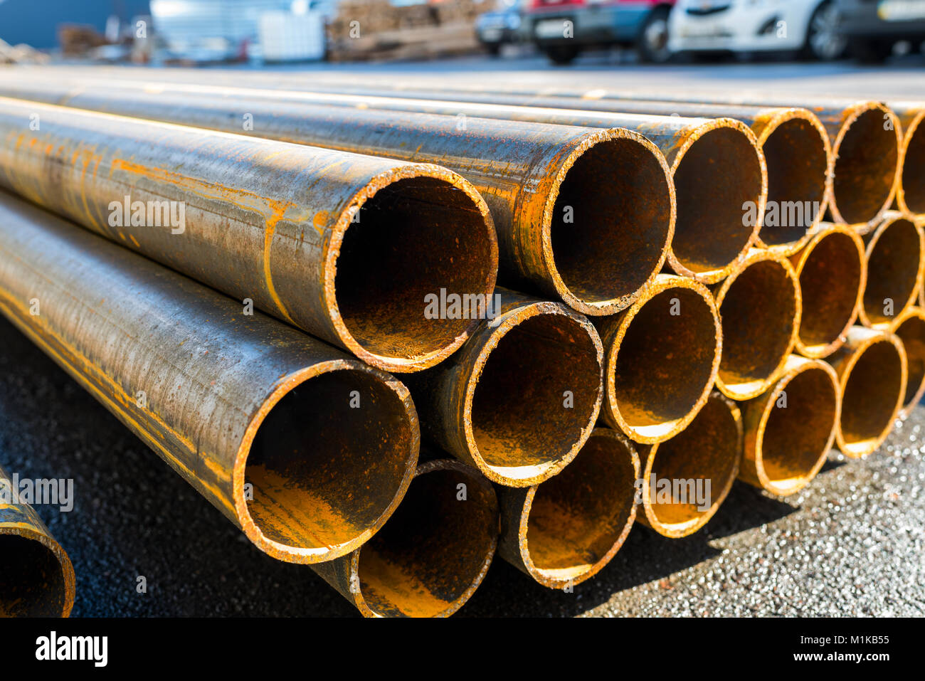 Silver Pipes Metal Plumbing High Resolution Stock Photography and ...