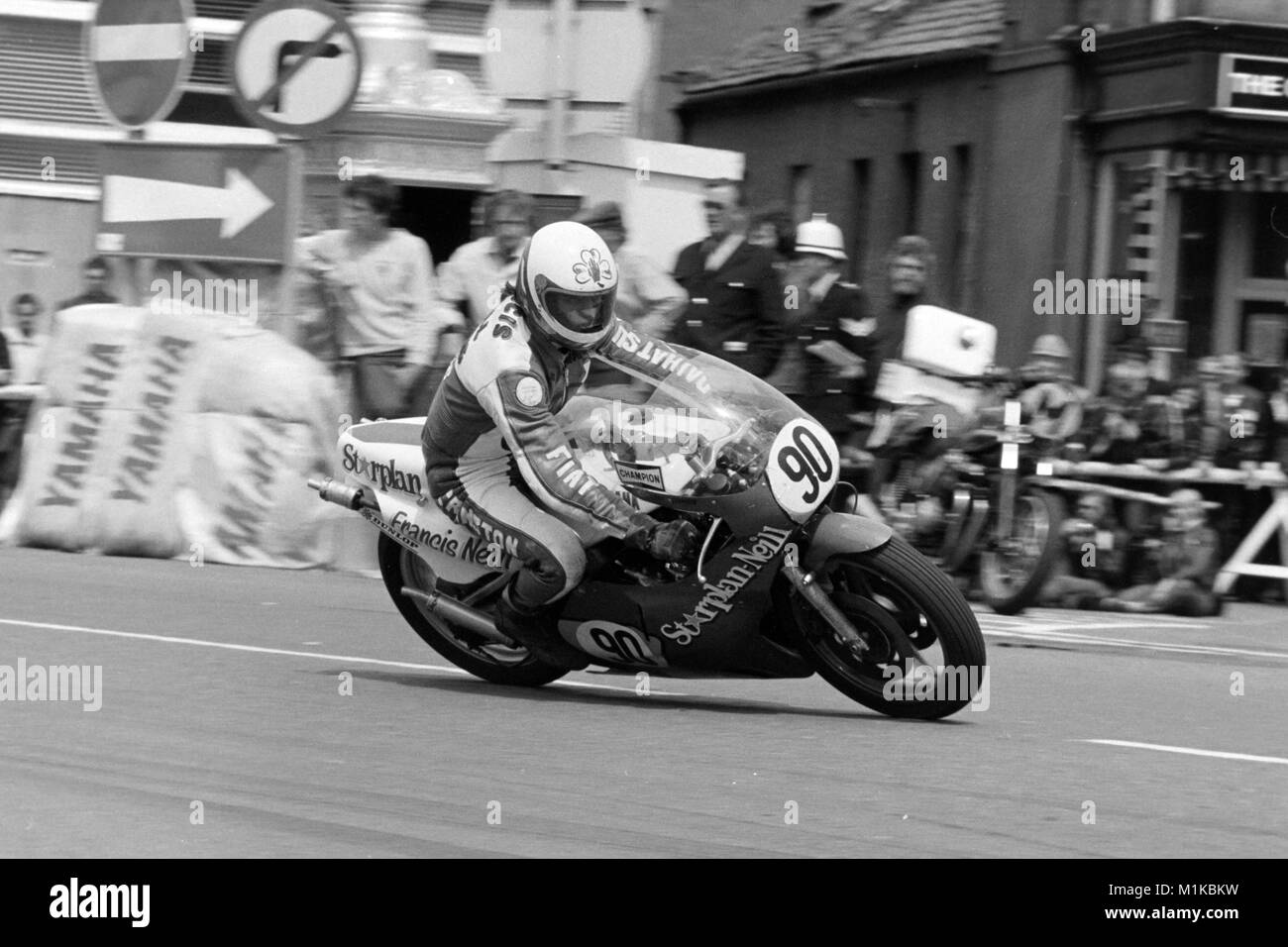 Paul Cranston, Yamaha, Isle of Man TT Classic race, June 1982 ...