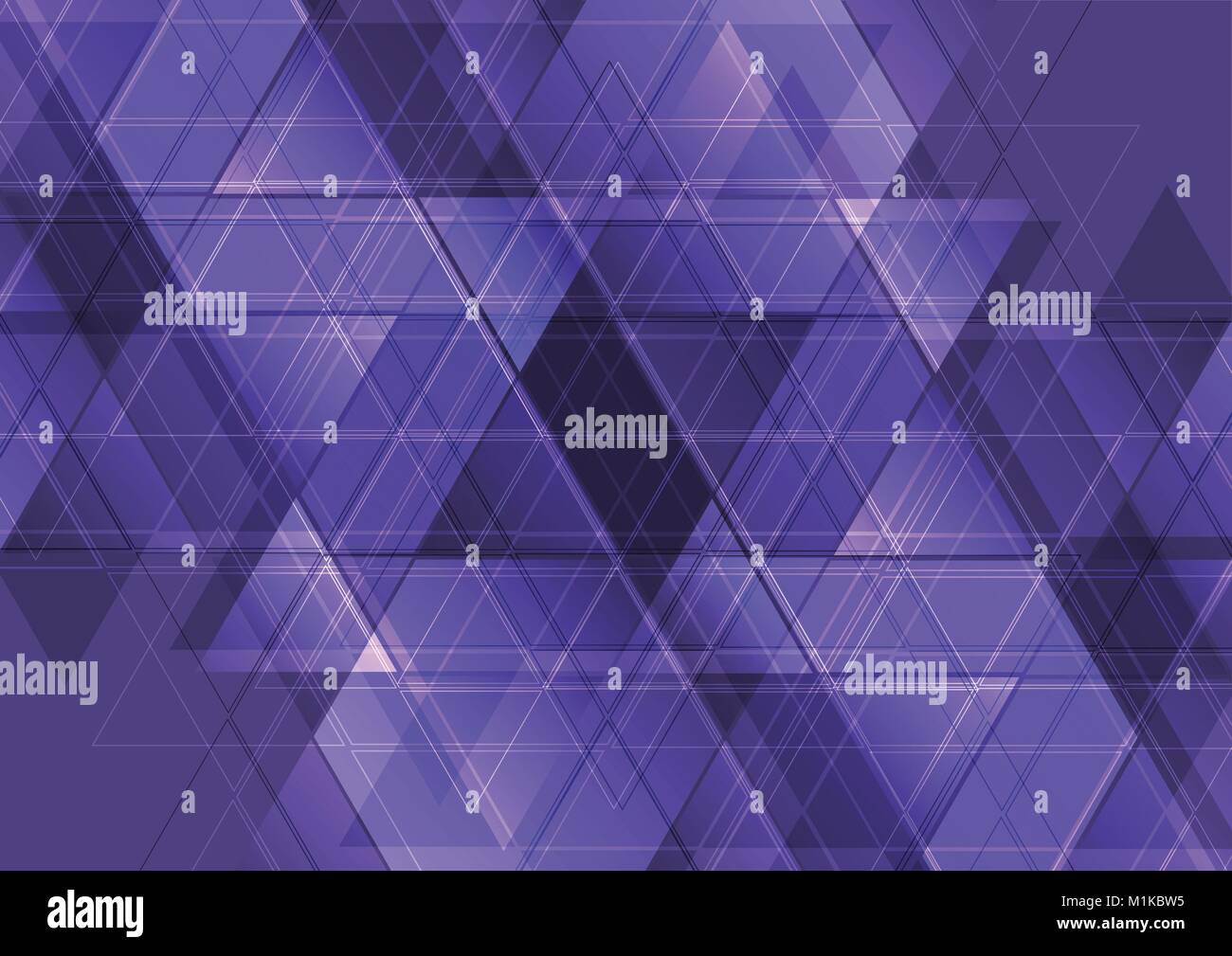 Purple abstract tech triangles mosaic pattern design. Technology ...