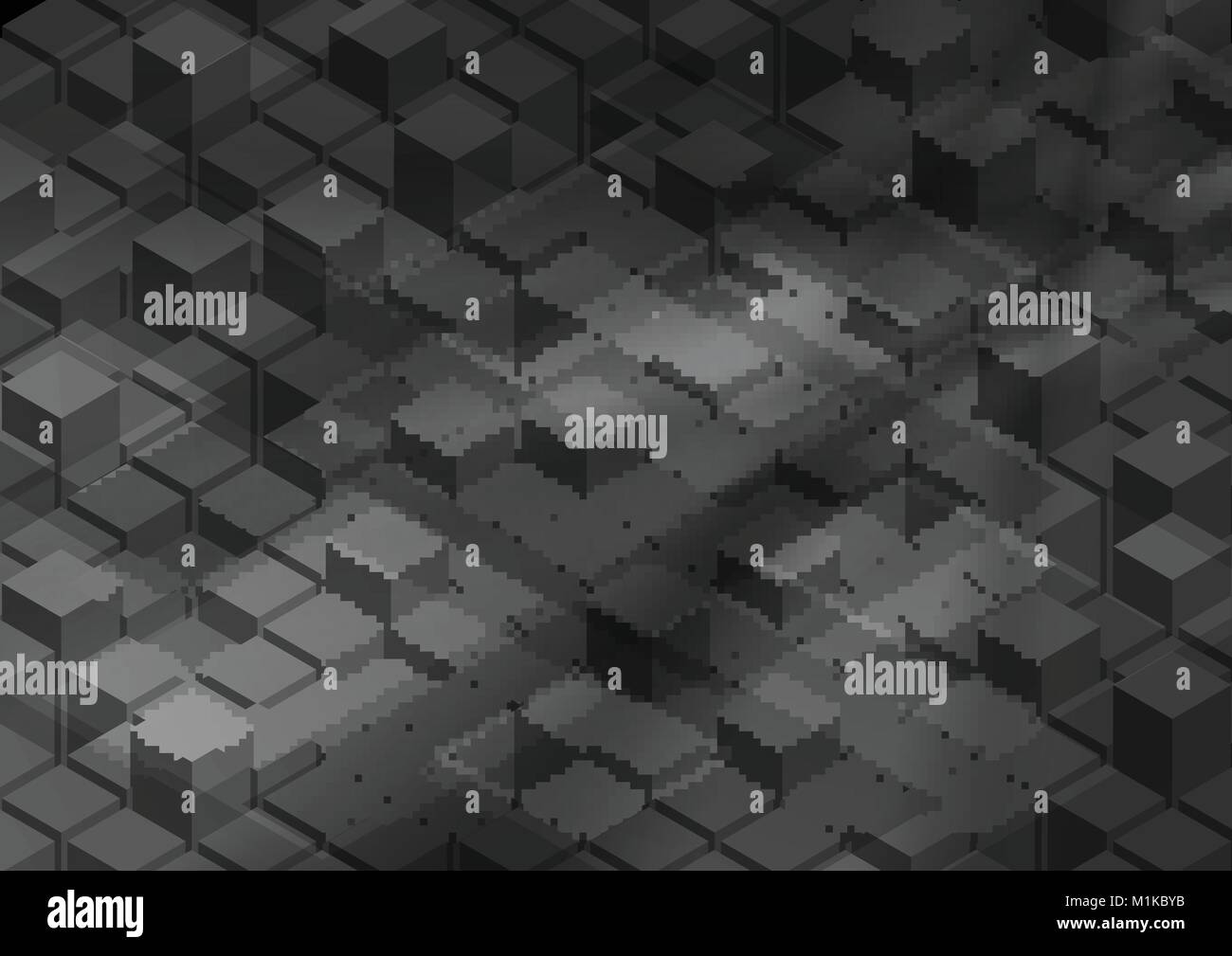 3d abstract tech geometric shapes background. Vector graphic design ...