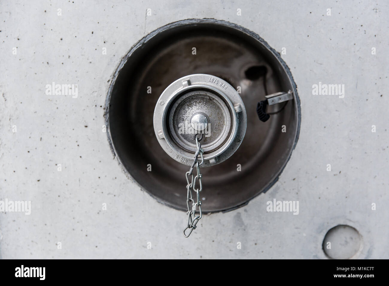 Wall mounted fire hydrant in Berlin city Germany Europe Stock Photo - Alamy