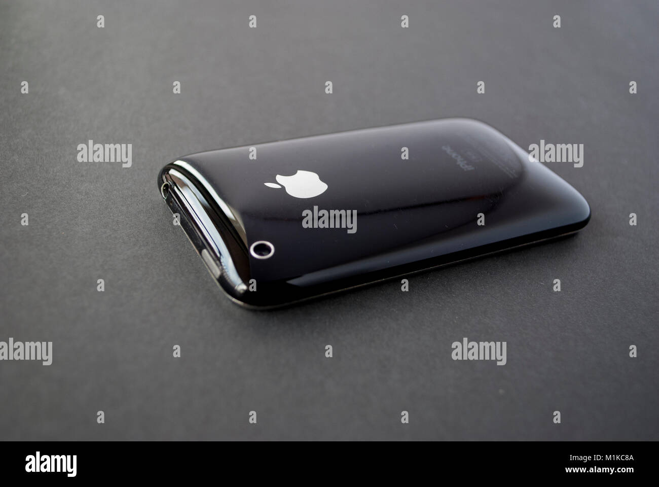 Vintage smart phone close up isolated. Old school mobile phone Stock ...
