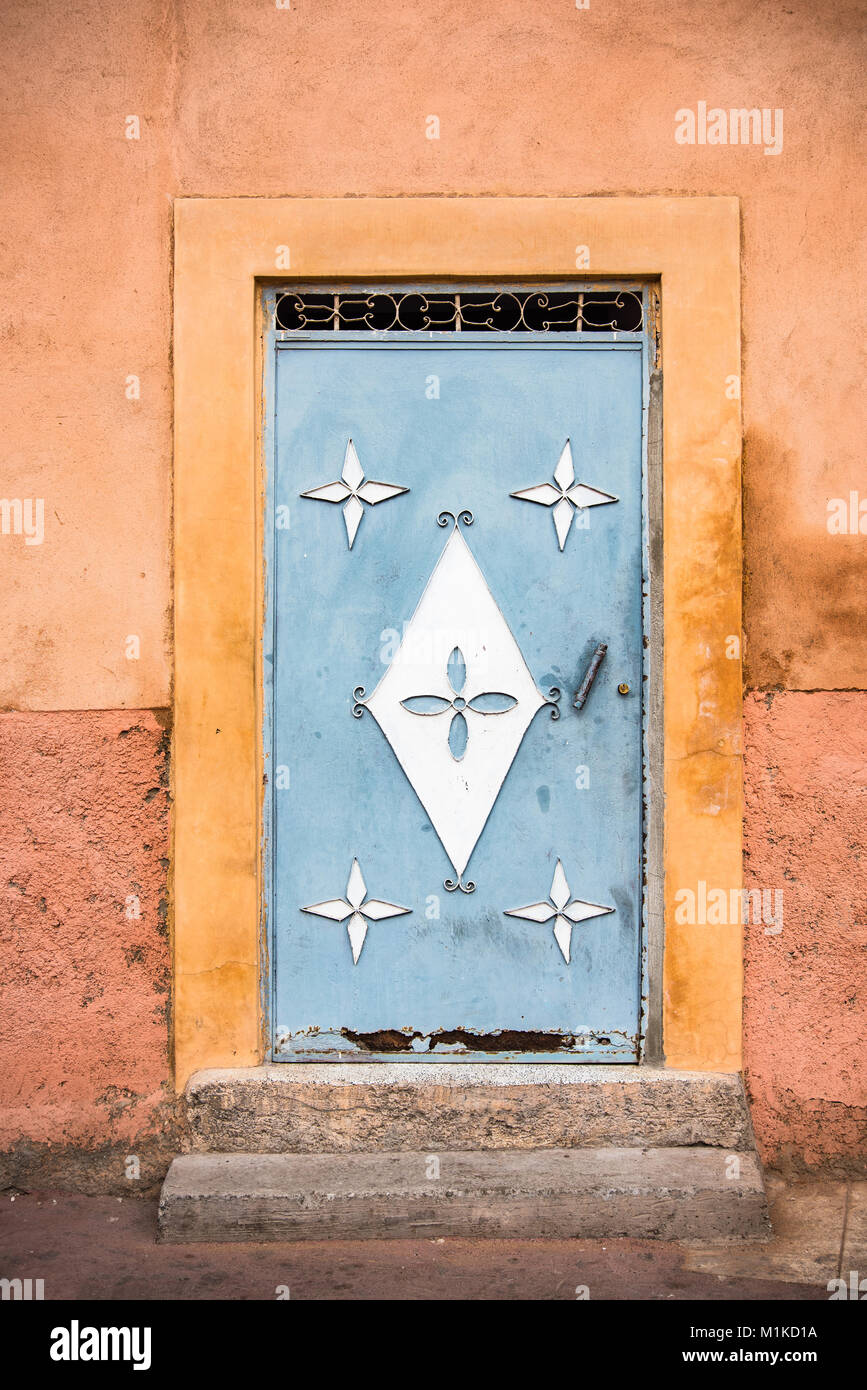 Colorful vibrant door in Medina,Morocco Stock Photo - Alamy