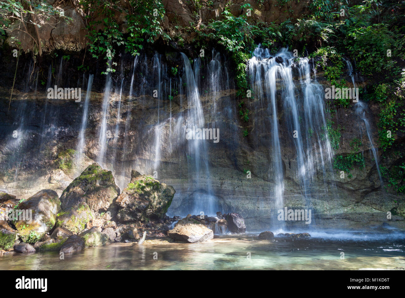 Seven Waterfalls in Juayua. Juayua, Sonsonate, El Salvador Stock Photo ...